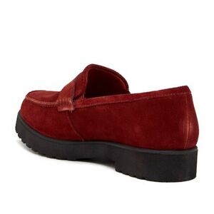 Clarks | Shoes | Clarks Womens Brick Red Suede Loafers | Poshmark